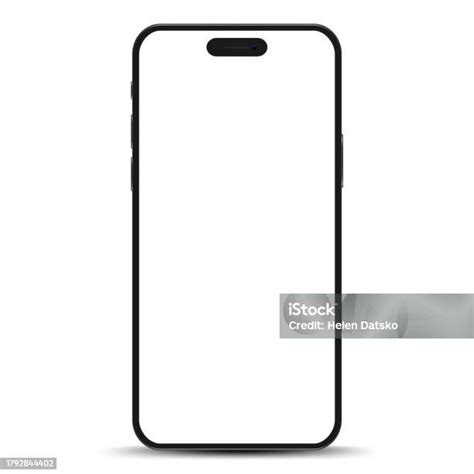 인포그래픽 글로벌 비즈니스를 위한 빈 흰색 화면이 있는 스마트폰의 스튜디오 샷 전면 View 디스플레이 벡터 일러스트 레이 션입니다 0명에 대한 스톡 벡터 아트 및 기타