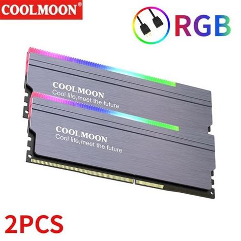 Generic Ram Heat Sink Ddr Rgb Memory Radiator Paste For Desk Pc Diy Ddr