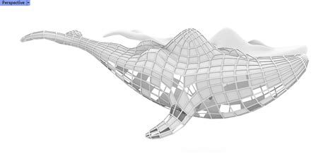 The Model Is Processed Into A Quadrilateral Segmentation Model