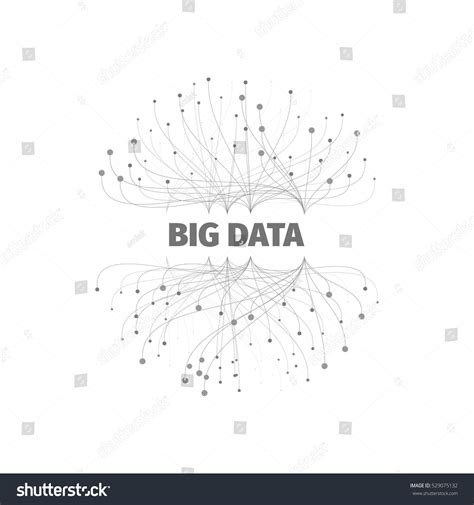 abstract big data illustration information streams stock vector