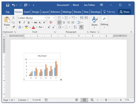 Export An Excel Chart To Word Peltier Tech