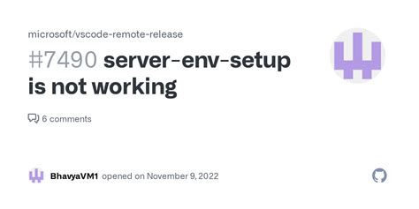 Server Env Setup Is Not Working Issue Microsoft Vscode Remote Release GitHub