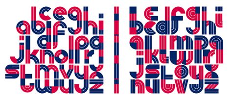 추상 기하학적 원래 글꼴 벡터 타이셋 로고 생성 알파벳 최소한의 기술 선형 형상 스타일 세련된 사각형 고유 타일 문자 세트 어퍼 케이스 및 소문자 컴퓨터 글자에 대한 스톡