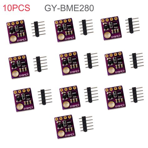 10pcs Gy Bme280 Pressure Sensors Humidity Temperature Barometric Pressure Altitude Sensor Module