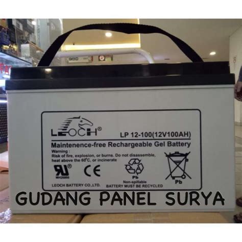 Promo Aki Battery Leoch Baterai V Ah Ah Gel Battery Diskon Di Seller Layla