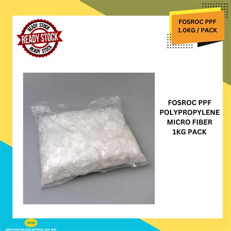 Fosroc Ppf 1kg Pack High Performance Micro Polypropylene Fiber Pp Fiber Shopee Malaysia