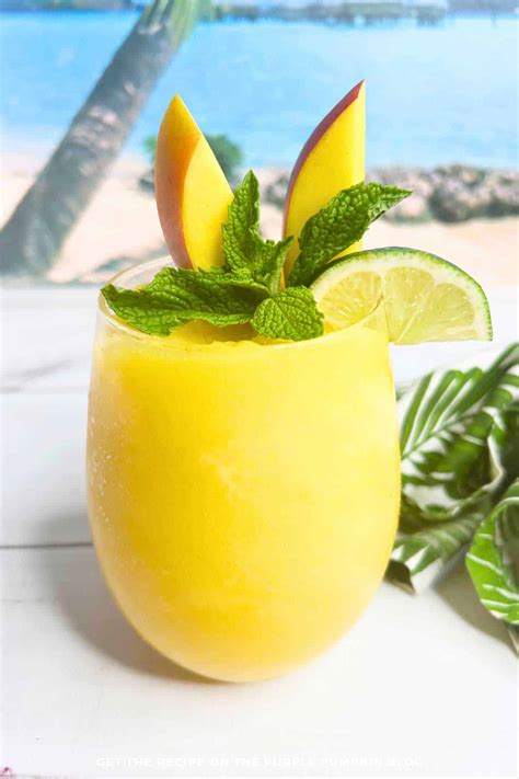 Mango Wine Slushie Cocktail Easy Frozen Summer Drink Recipe