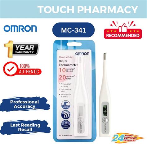 Omron Digital Thermometer Mc 341 Shopee Malaysia