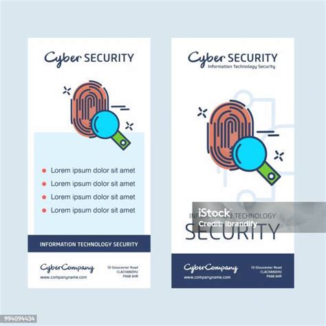 Cyber Security Banner Design Vector Stock Illustration Download Image Now Abstract Blue
