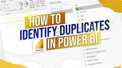 how to identify duplicates in power bi youtube