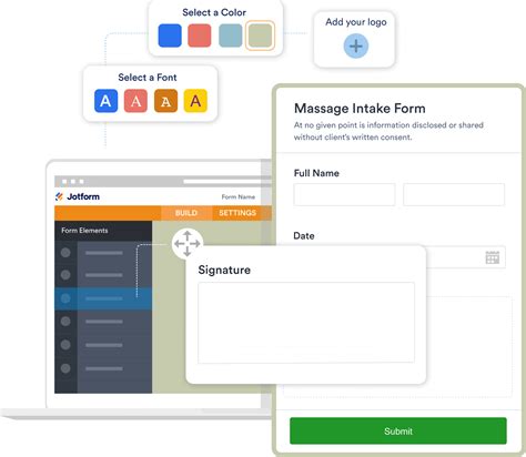 Massage Therapy Client Intake Form Jform Form Builder