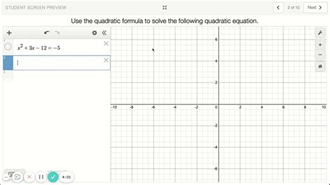 Quadratic Formula And Graphing On Desmos Youtube