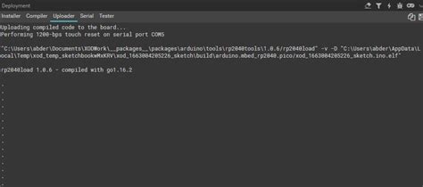 Uploading To Raspberry Pi Pico Hardware Interfacing Questions Xod