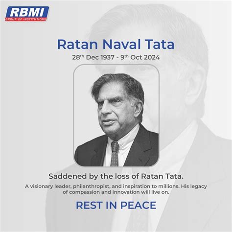 Ripratantata Legend Visionary Tatagroup Rbmi Group Of Institutions