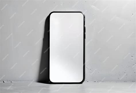 White Screen Android Cell Mockup Premium Ai Generated Image