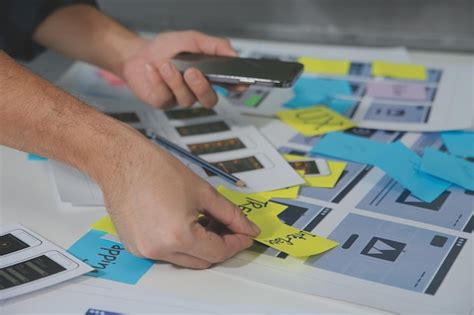 Premium Photo Ux Graphic Designer Creative Sketch Planning