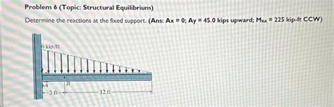 Solved Problem 6 Topic Structural Equilibrium Determine