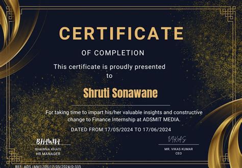 Shruti Sonawane On Linkedin Happy To Share That I Have Successfully