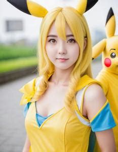 Pikachu Cosplay Female Face Swap Id