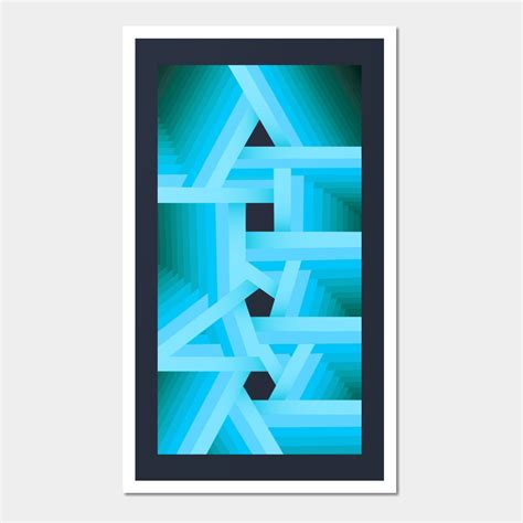 Shapes And Apertures By Cerebralobscura Geometric Poster Art Prints Print