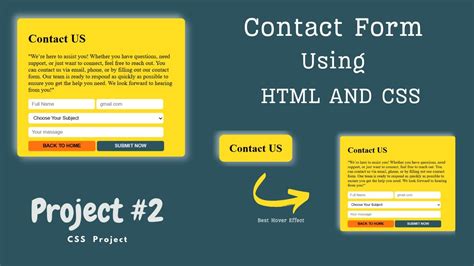 How To Create A Contact Form Using Html And Css Step By Step Tutorial
