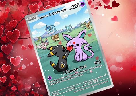Espeon And Umbreon Gx V Vstar Ex Tag Team Pokemon Custom Card Holographic