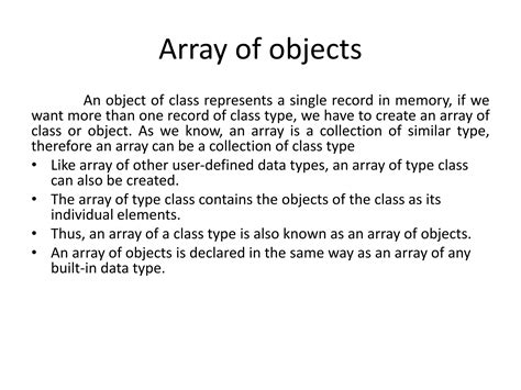 array of objects pptx