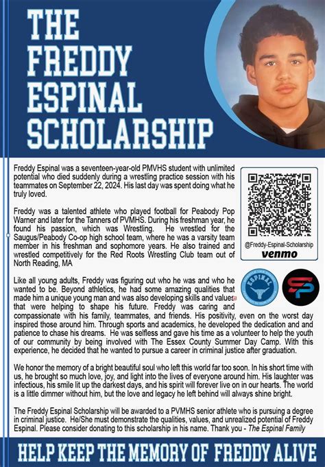 Freddy Espinal Scholarship To Honor Peabody Wrestlers Memory Peabody