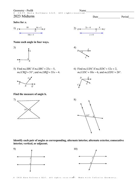 Midterm Review Geom Is For Geometry Really ©x U 2 F 0 F 2 ` 3 O