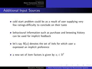 Matrix Factorization Technique For Recommender Systems PDF