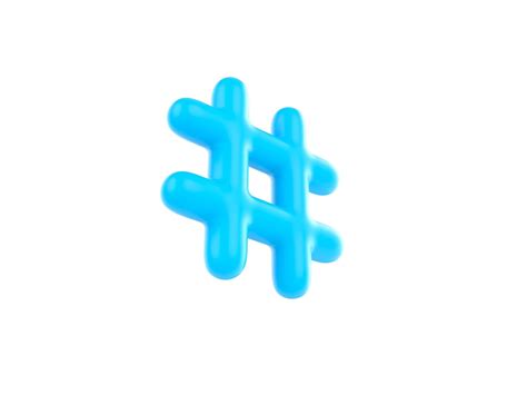 Hash Symbol 3d Model Turbosquid 2222059