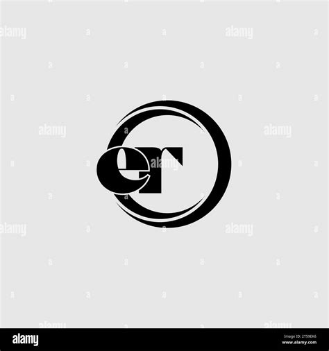 Letters Er Simple Circle Linked Line Logo Vector Graphic Stock Vector Image And Art Alamy