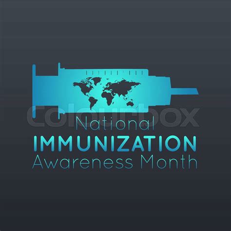 National Immunization Awareness Month Vector Logo Icon Illus Colourbox