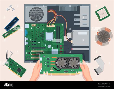 Pc Assembly Repair Service Make Making Pc Semiconductors Exact Vector