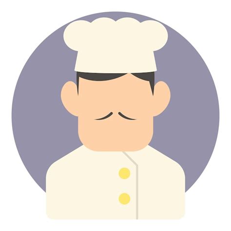 Premium Vector Chef Icon Flat Illustration Of Chef Vector Icon For Web