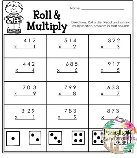 3 Digit By 1 Digit Multiplication Worksheets Multiplication Worksheets