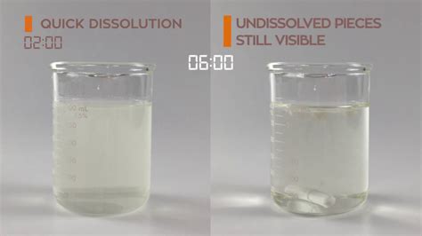 Demonstration Dissolution Of Instantgum™ Versus Pulverized Acacia Gum