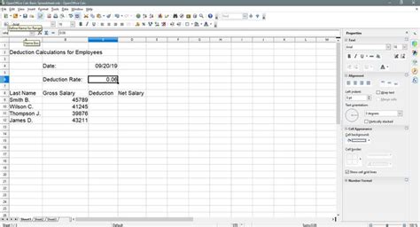 Open Office Calc Basic Spreadsheet Tutorial