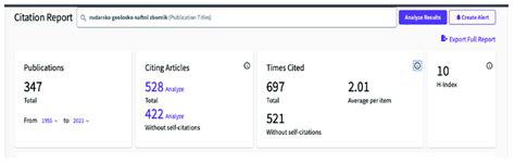 The Number Of Papers And Citations Of The Analysed Journal In Wos Download Scientific Diagram