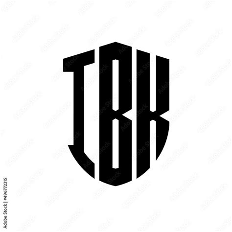 Ibk Letter Logo Design Ibk Modern Letter Logo With Black Background