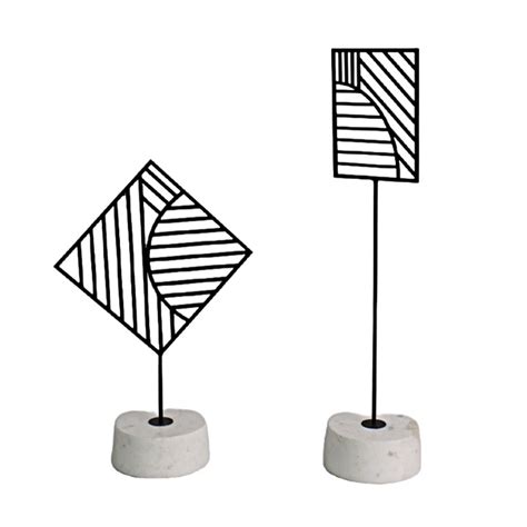 Black Geometry Table Decor Tikanna Lighting Premium Indoor Lighting