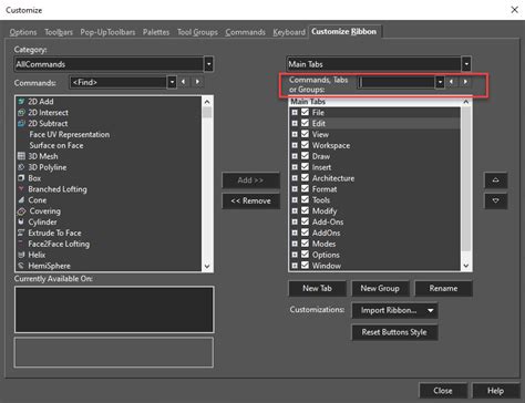 Customizing The Ui Turbocad 2021
