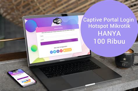 Coba Captive Portal Login Hotspot Mikrotik Cuma 100rb