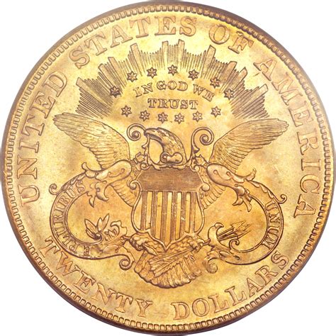 20 Dollars Liberty Head Double Eagle With Motto United States