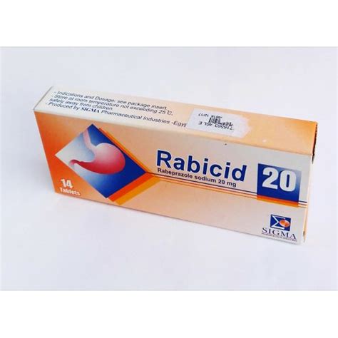 Rabicid 20 Mg Rabeprazole Sodium 14 Tablets