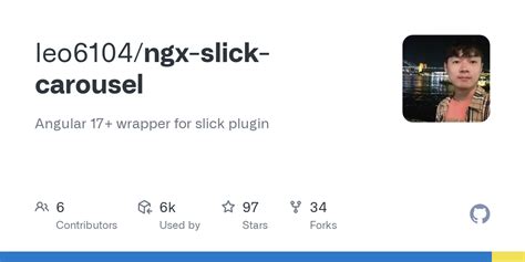 github leo6104 ngx slick carousel angular 17 wrapper for slick plugin