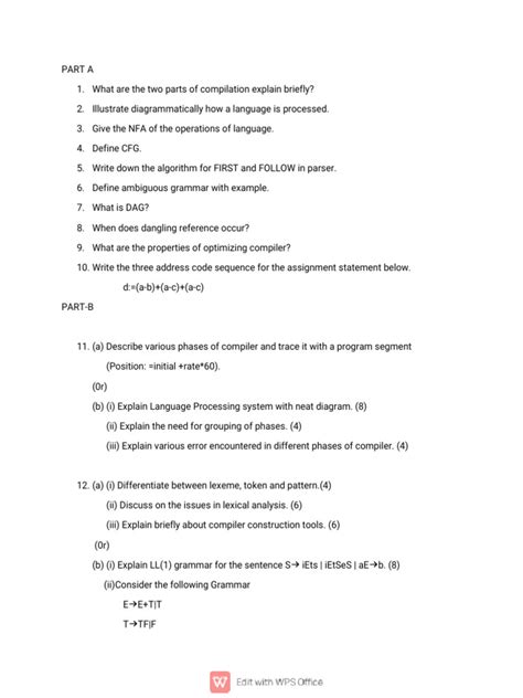 compiler model qp pdf parsing compiler