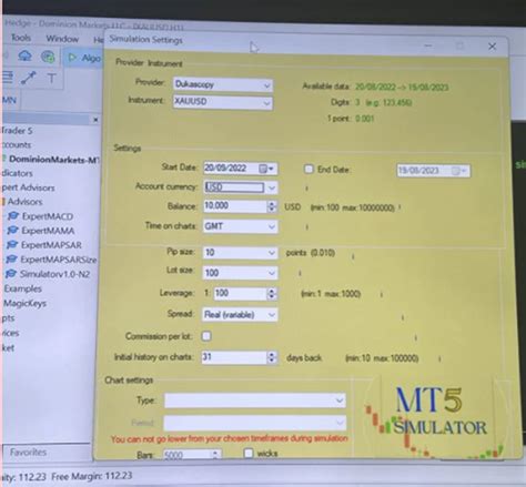 mt5 simulator