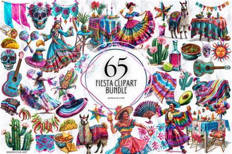 Beautiful Fiesta Clipart Graphic By Markicha Art · Creative Fabrica