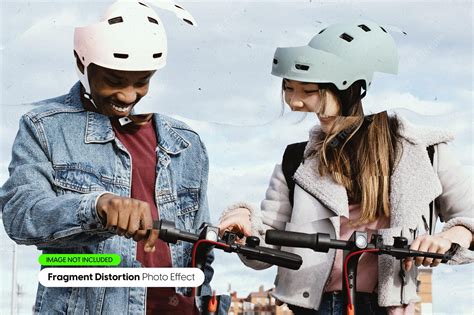 Premium Psd Fragment Distortion Photo Effect